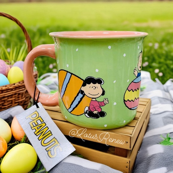Peanuts | Dining | Nwt Peanuts Easter Mug Featuring Lucy Charlie Brown ...